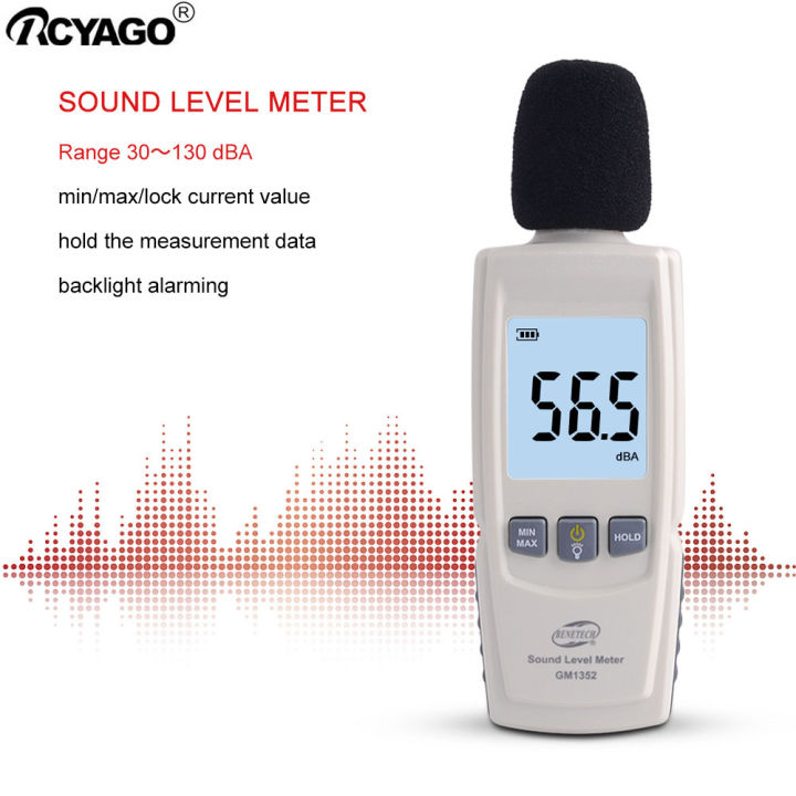 RCYAGO Mini GM1352 Digital Sound Meter Decibel LCD Noise Measuring ...