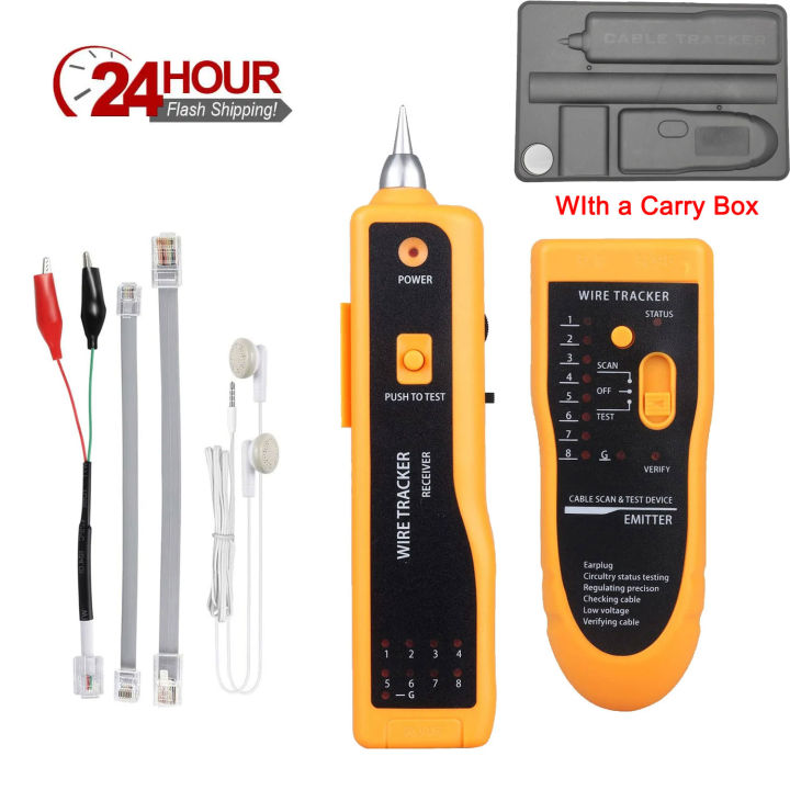 Network Cable Tester Cat5 Cat6 RJ45 UTP STP Line Finder LAN Telephone ...