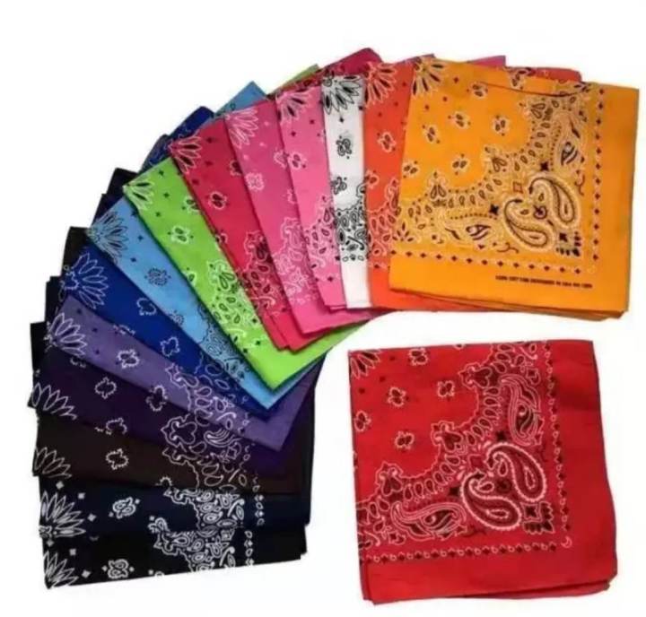 1pc. Scarf Panyo Bandana Head Scarf all colors available Bandana 22x22 ...
