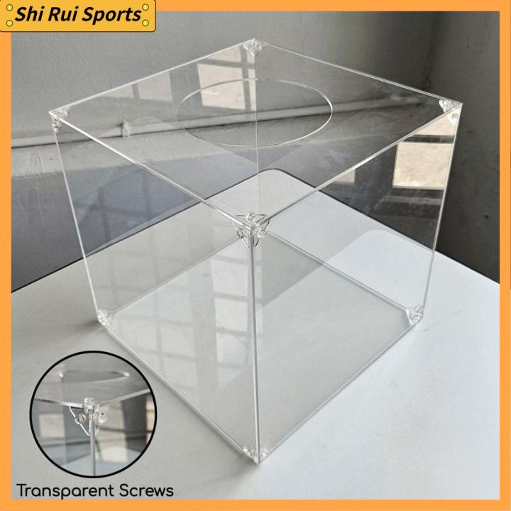 SHIRUI 200mm/300mm Acrylic Lucky Draw Box Clear Acrylic Transparent ...