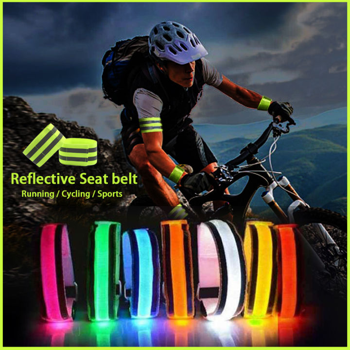 ⭐ Reflective LED Light Arm Belt Seat Belt Wrist Arm Ankle Leg ...