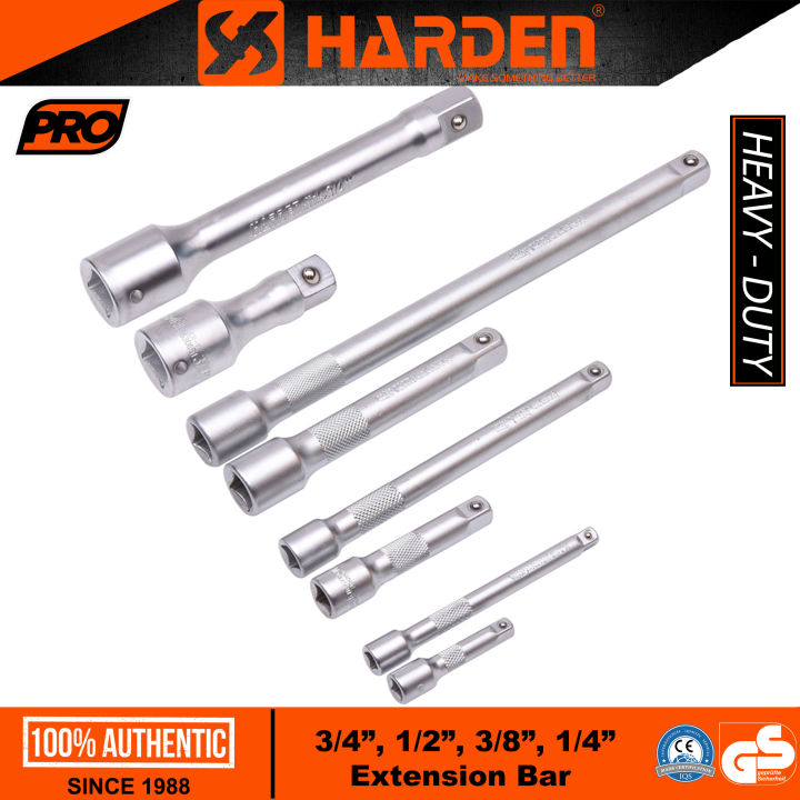 Harden 3/4", 1/2", 3/8", 1/4" Extension Bar (PROFESSIONAL) 50mm,75mm,100mm,125mm,150mm,250mm ...