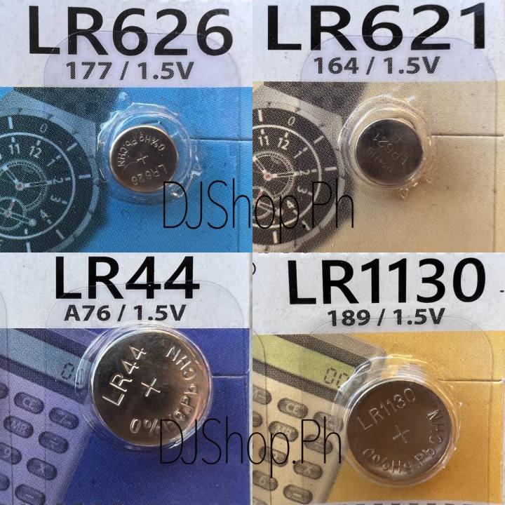 LR626(177) LR621 (164) LR44 (A76) LR1130 (189) ACCELL ALKALINE WATCH ...