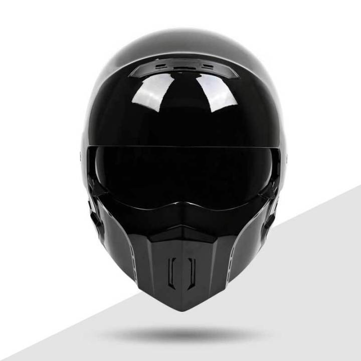 DOT Approved Motorcycle Scorpion Full Face Helmets With Black Lens Men ...
