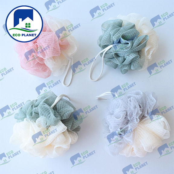 ECOPLANETOFFICIAL COD#Double color matching super soft bath bath flower ...
