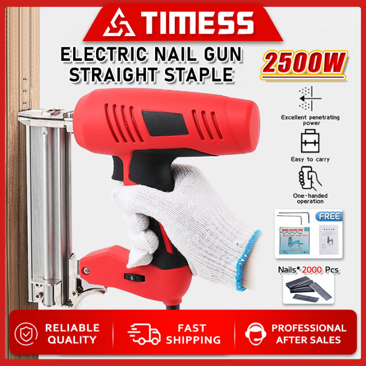Electric Nail Gun Power Tools 220V Heavy Duty Electric Gun Tacker ...