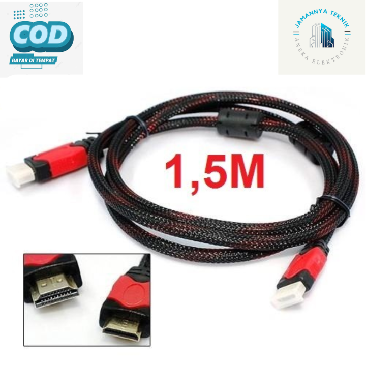 KABEL HDMI TO HDMI 1,5 METER KABEL CONNECTOR PROYEKTOR KABEL STB ...