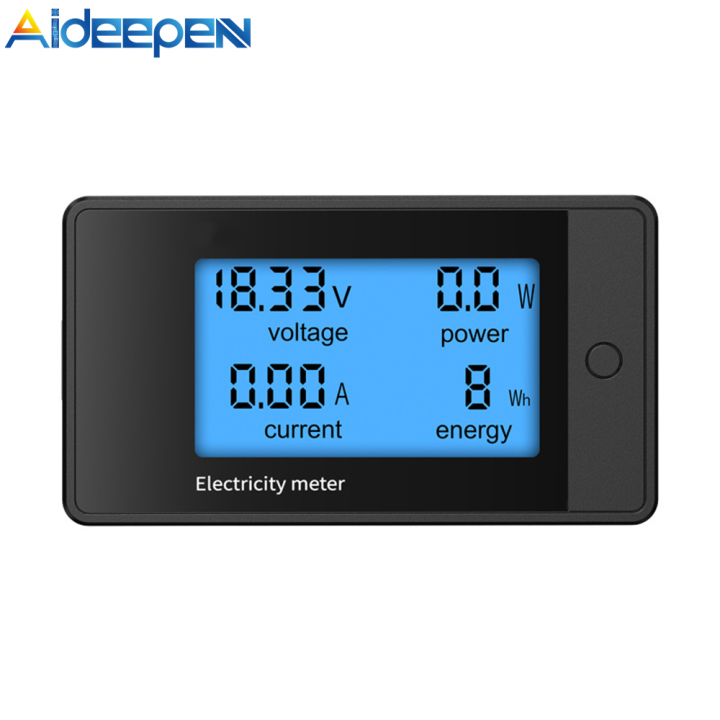 Aideepen 9050-4D DC8-100V 20A 50A 100A 200A 4 in 1 LCD DC Digital Display Power Meter Voltage ...