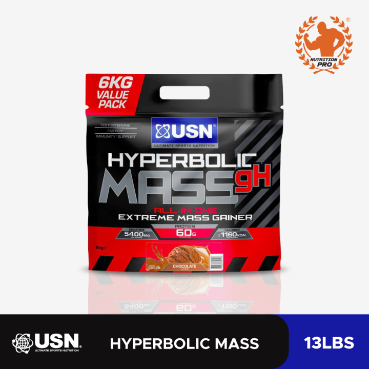 USN HYPERBOLIC MASS GAINER 6KG -Bulking+Tambah Berat Badan+Sizing ...