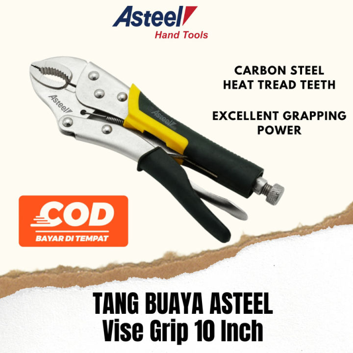 Tang buaya bengkok vise grip locking plier curve - Tang jepit 10 inc ...