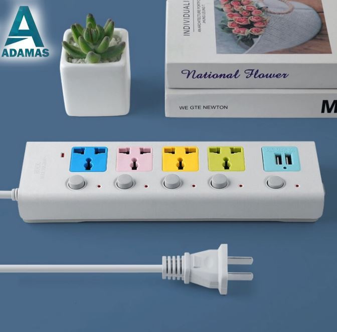 Heavy Duty Extension Power Strip With Safety Switch Protection socket 3 ...