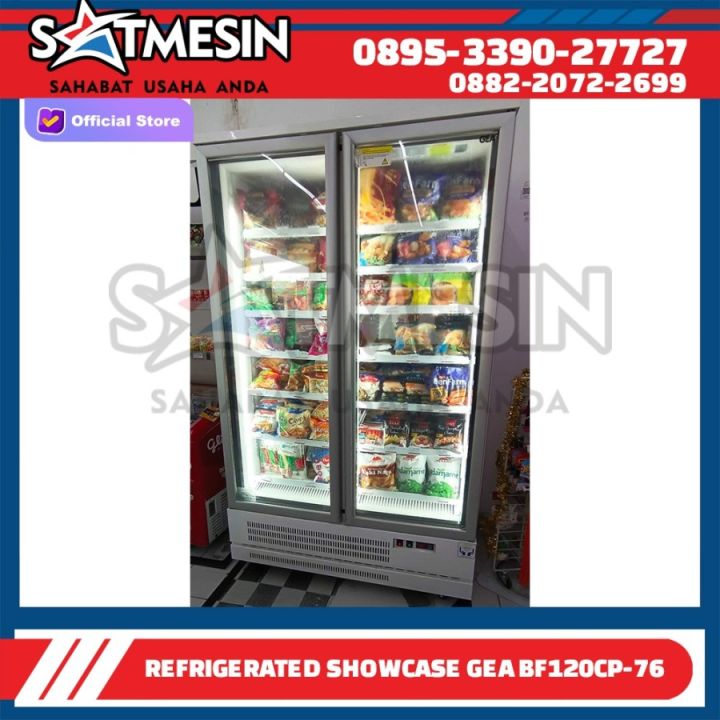 GEA BF120CP-76 Upright Glass Door Freezer / Kulkas Pendingin Minuman ...