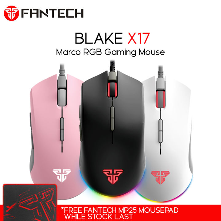Fantech Gaming Mouse Blake X17 Marco RGB with PixArt 3325 Gaming Sensor ...