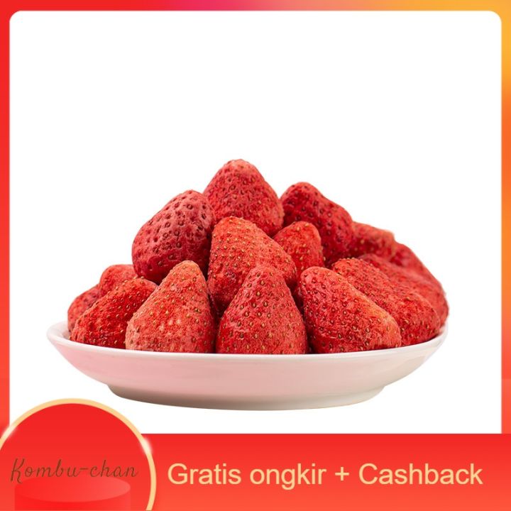 Freeze Dried Fruit Strawberry / Strawberry Kering snack, topping oatmeal, salad, kue | Lazada ...
