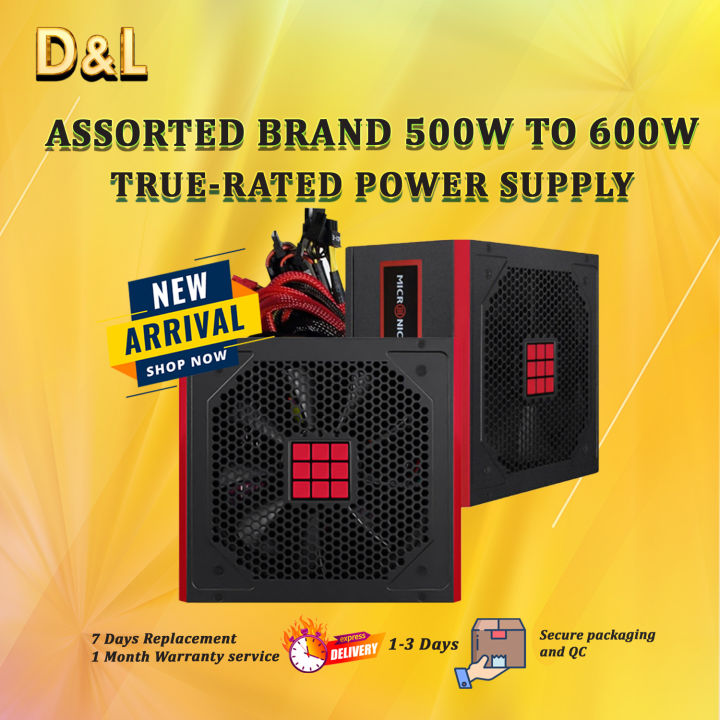 BRANDED PC POWER SUPPLY 400WATTS TO 700WATTS [[REFURBISHED]] | Lazada PH