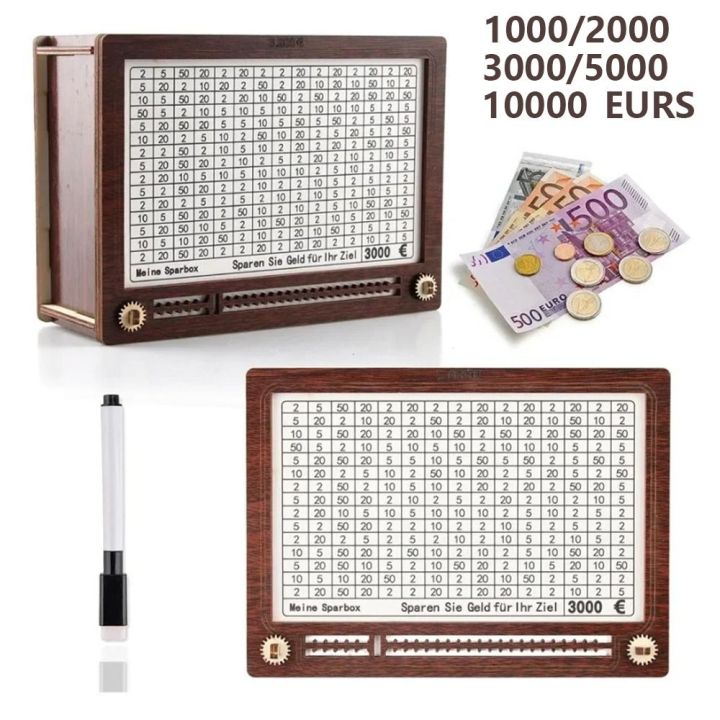 CINDYKHBKJ DIY Wooden Piggy Bank Handmade Creative Money Saving ...