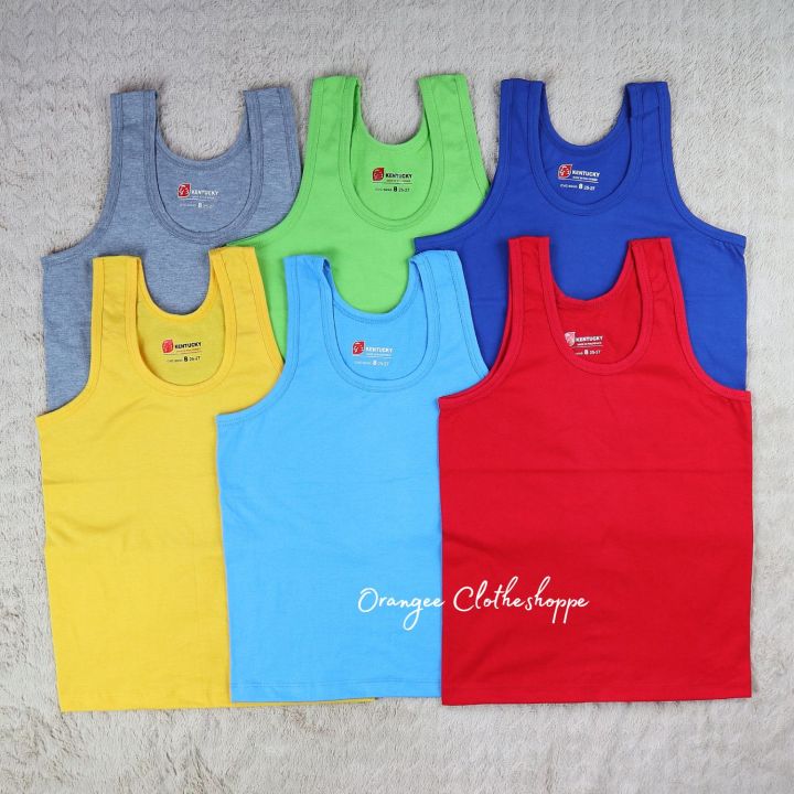 3pcs Kentucky Colored Sando For Kids boy 2 to 14 Years Old (Random ...