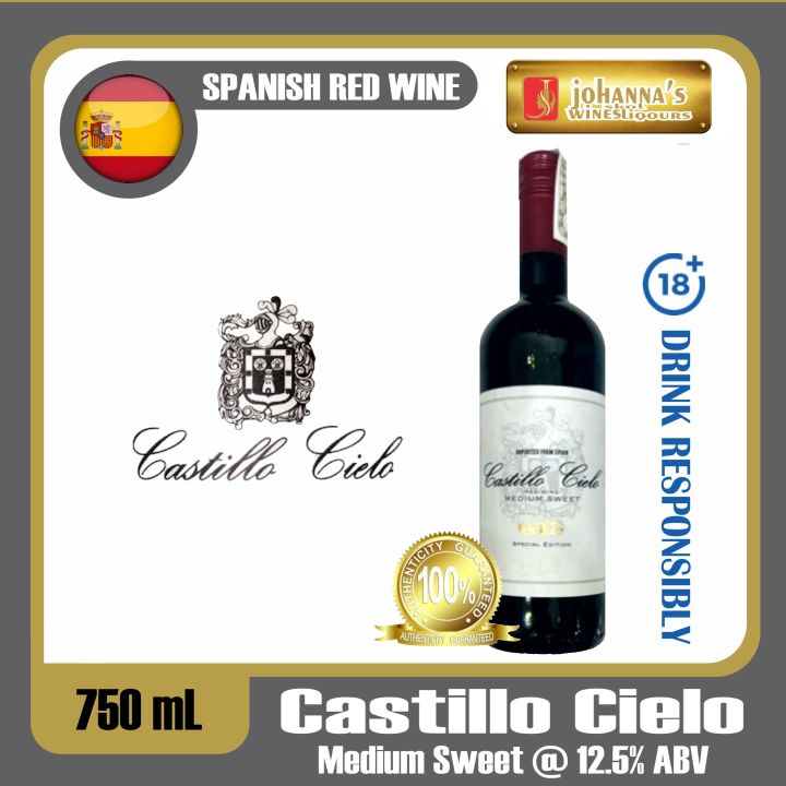 Castillo Cielo Medium Sweet Red Wine 750mL | Lazada PH