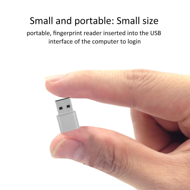 USB Fingerprint Reader Mini Fingerprint Scanner PC Dongle Windows Hello ...