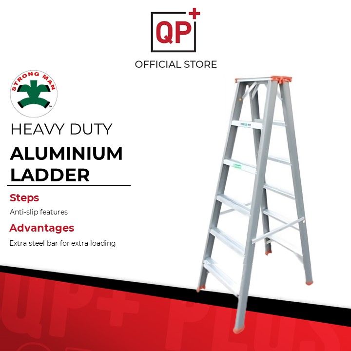 [HEAVY DUTY] STRONGMAN ALUMINIUM 9 - 12 STEPS DOUBLE/SINGLE SIDED ...