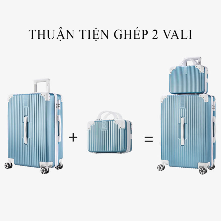 Vali du lịch cao cấp khung nhôm gồm 4 phân loại mini xách tay / 20/24 ...