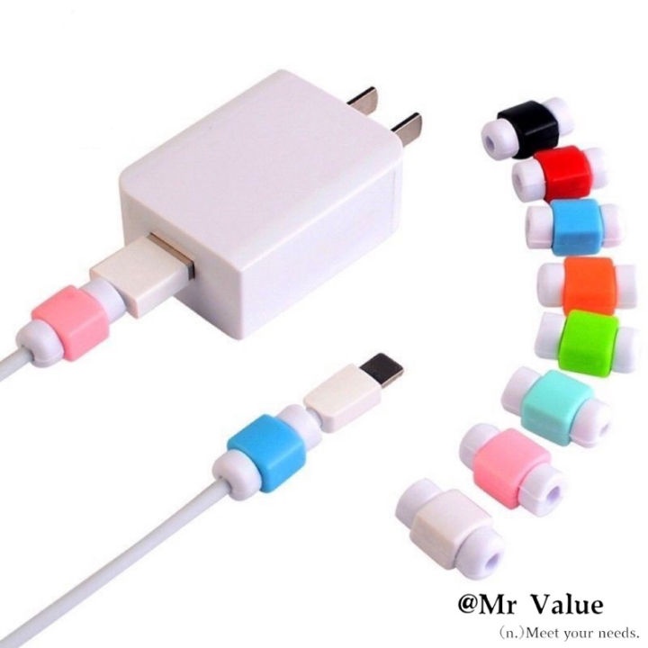 Silicone USB Cable Protector Earphone Wire Cord Protection Cover Data ...