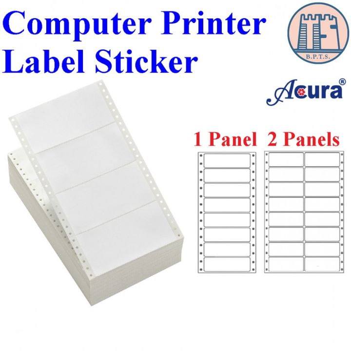 Dot Matrix Printer Computer Label Sticker White 1000/1500 Sticker | Lazada