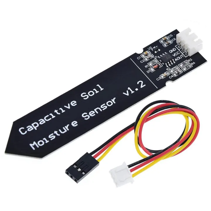Capacitive soil moisture sensor Corrosion Resistant wide voltage wire ...
