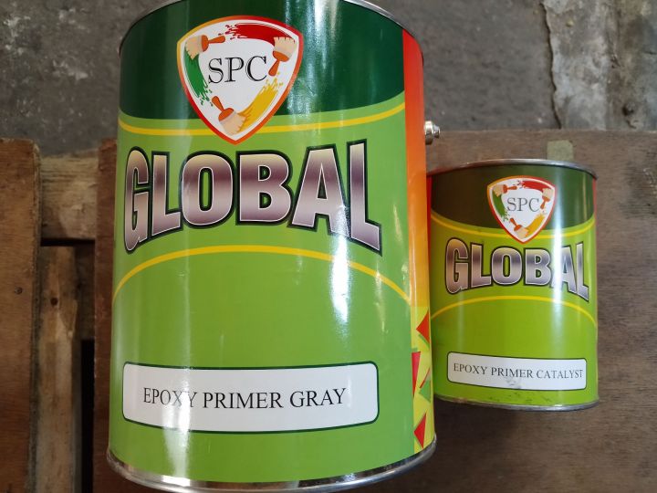 Global Epoxy Primer Gray Primer Paint for Metal, Quick Drying 1 Liter ...