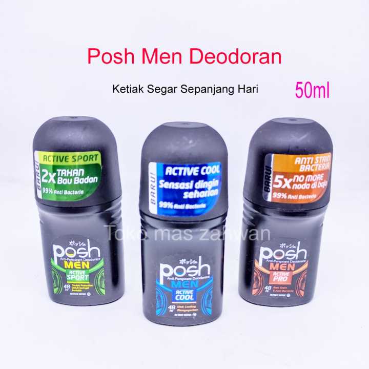 Posh Men Deodorant Roll On Pria - 40ml | Lazada Indonesia
