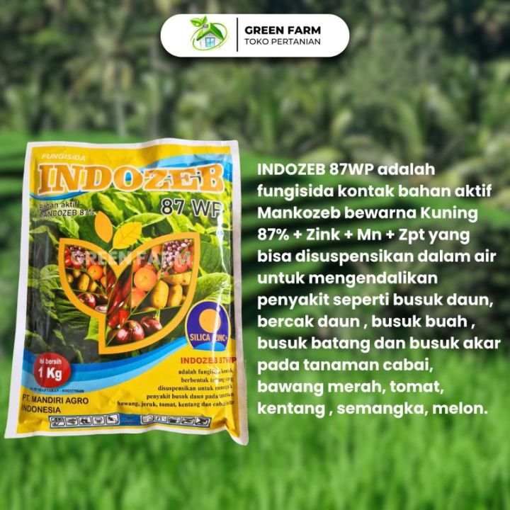 FUNGISIDA INDOZEB 87 WP KUNING 1KG ORIGINAL PABRIK ATASI MASALAH JAMUR ...