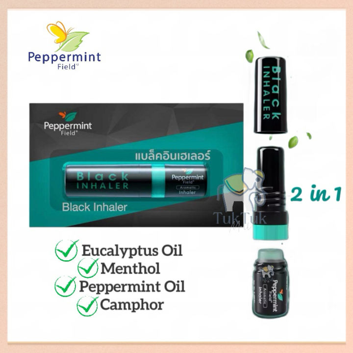 🇹🇭 Peppermint Field Black Inhaler 2 in 1 Original Imported from ...