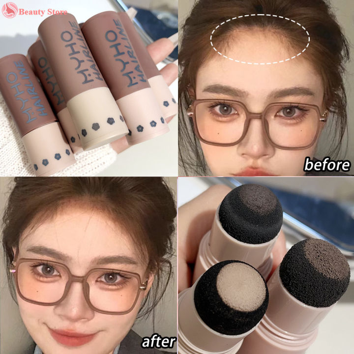 Long-lasting Waterproof Hairline Shadow Stick Hair Root Edge Shadow ...