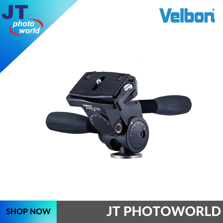 VELBON PHD 51Q Magnesium 3-Way Pan/Tilt Head (Quick Release) | Lazada PH