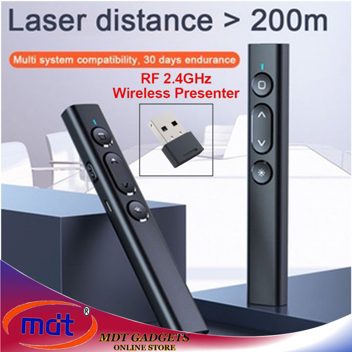 2.4GHz Multifunctional Wireless Laser pointers Multimedia remote ...