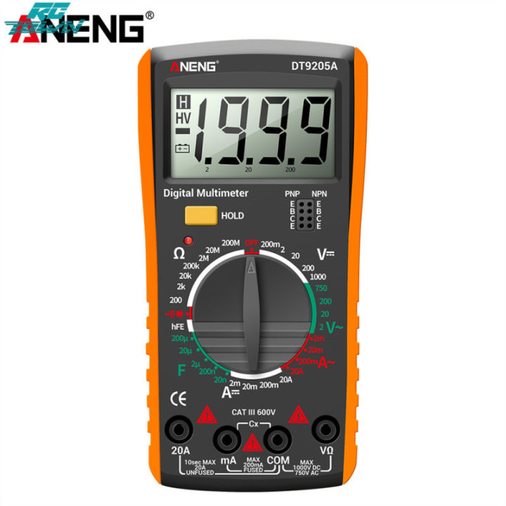 Handheld Digital Multimeter Ac/dc Voltage Detector Tester Measurement ...