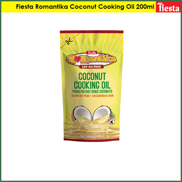 Fiesta Romantika Coconut Cooking Oil 200ml | Cooking Oil | Coconut ...