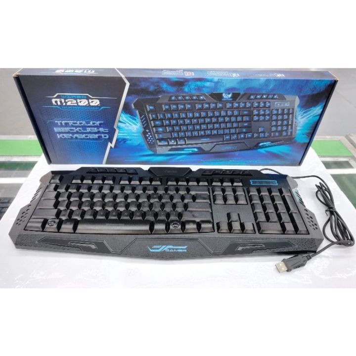 GF05008 M200 Tricolor Backlight Gaming Keyboard | Lazada PH
