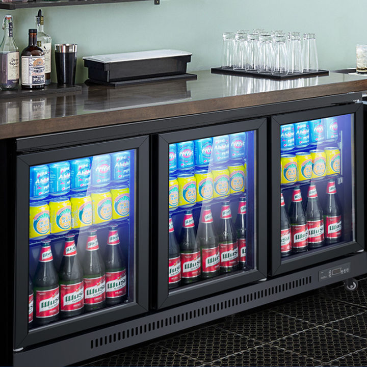 Happy green chain bar beer cabinet bar horizontal refrigerator embedded ...