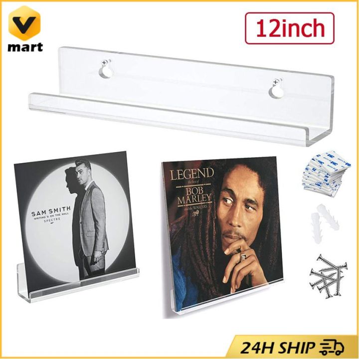 Acrylic Record Display Shelf Floating Wall Shelf Wall Hanging Board ...