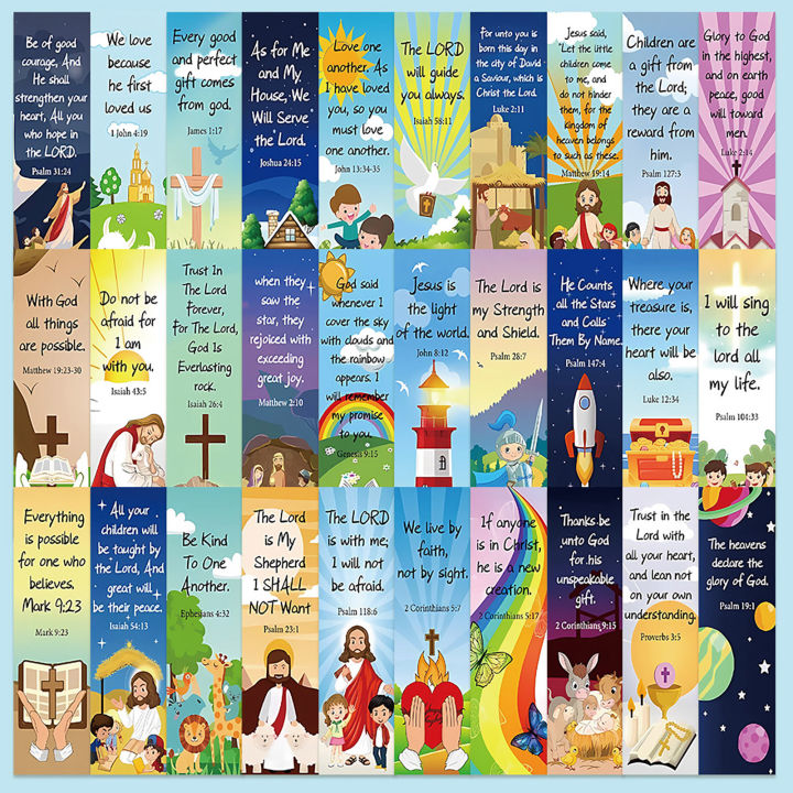 Christian Gifts Inspirational Bookmarks Christian Bible Verse Bookmarks ...
