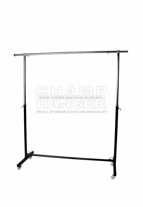 (READY STOCK) Multipurpose Extendable Single Pole Clothes Rack / Heavy ...