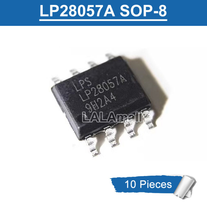 ESOP-8 LP28057A LPS 10ชิ้น LP28057ASPF SOP-8 SMD 1A ชิปสำหรับที่ชาร์จ ...