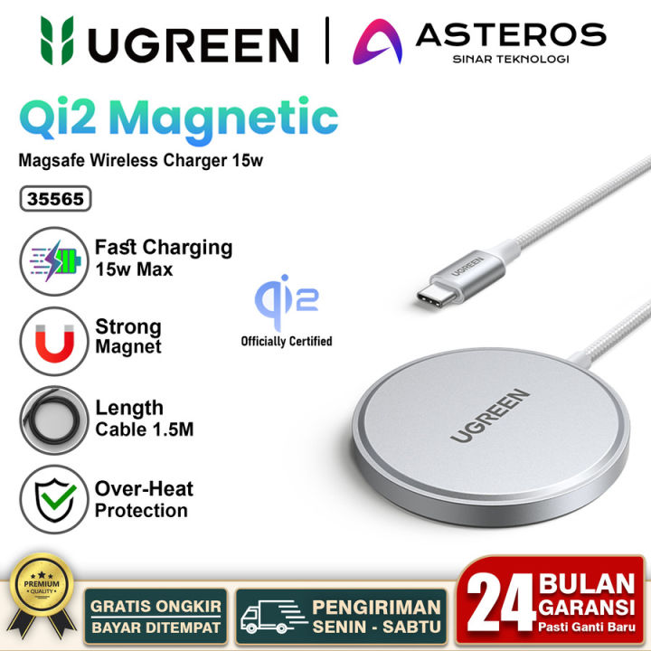 UGREEN Kabel Charger Magsafe Qi2 For iPhone Fast Charging 15w 1.5M | Lazada Indonesia