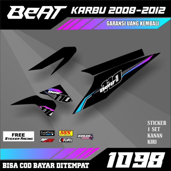 Striping stiker lis variasi Beat Karbu 2008 2009 2010 2011 2012 desain ...