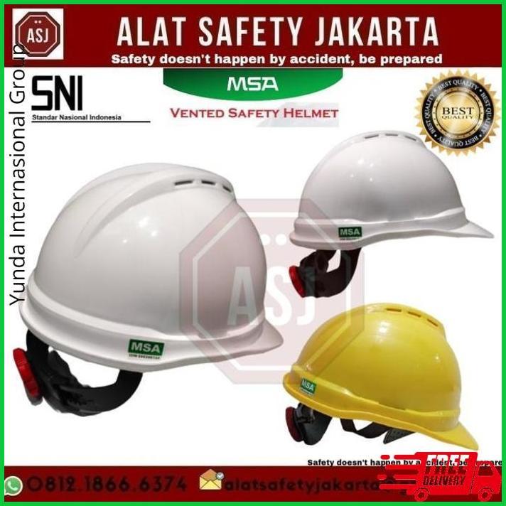 Helm Proyek Msa Vented Inner Fas Trac / Safety Helmet Msa Vented ...