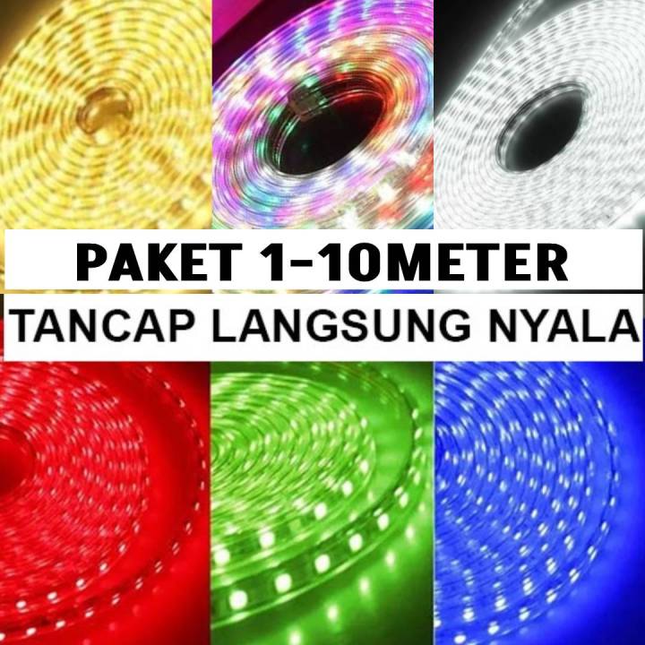 PAKET 1 / 2 / 3 / 4 / 5 / 6 / 7 / 8 / 9 / 10 METER LAMPU Selang LED ...