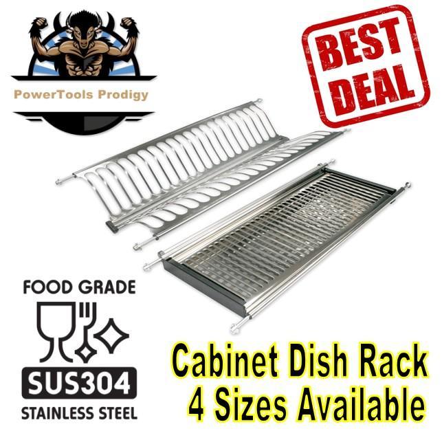 Cabinet Dish Rack / Stainless Steel SUS 304 Food Grade / Kitchen Dish ...