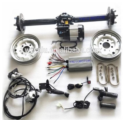 Kit Konversi Motor Gardan BLDC 850W 48V Gearbox 2 speed Motor Roda 3 ...