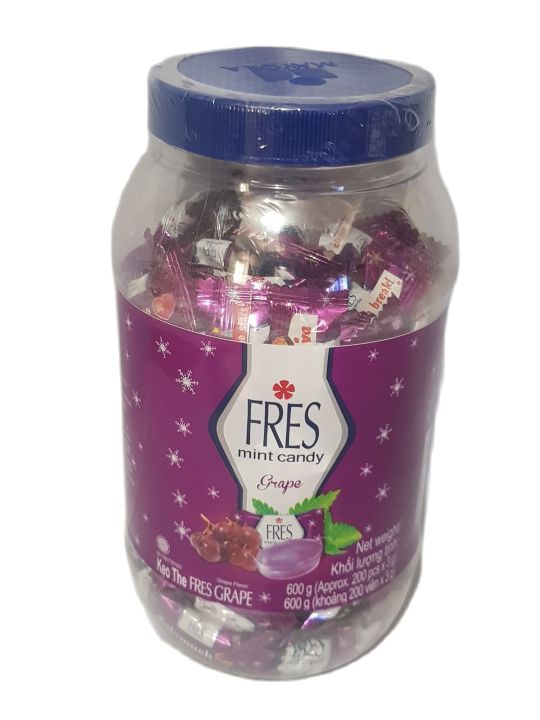FRES MINT CANDY - Grape Flavor (pack of 1 Jar x 600 grams) | Lazada PH